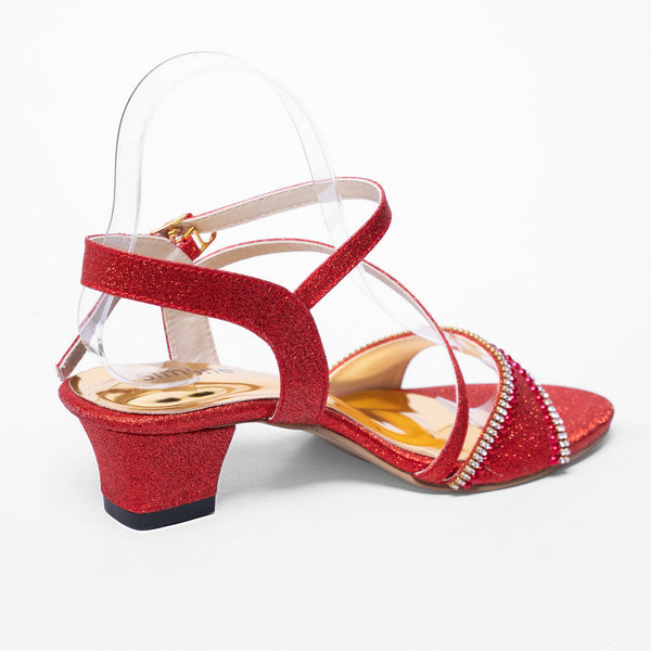 Ladies Box Heel Party Sandal – Shoe Plus
