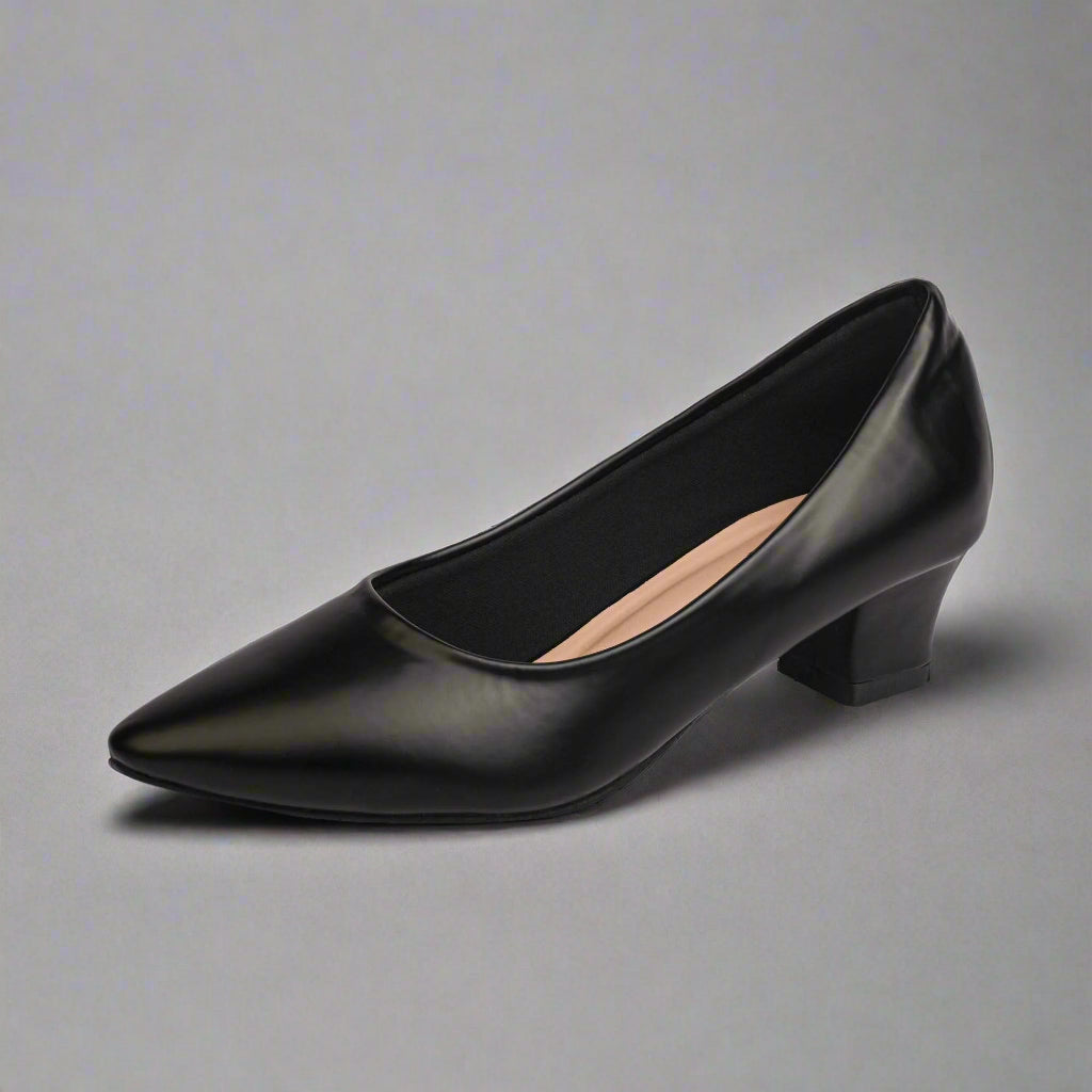 Women's Formal Box Heel Court Shoe – Shoe Plus